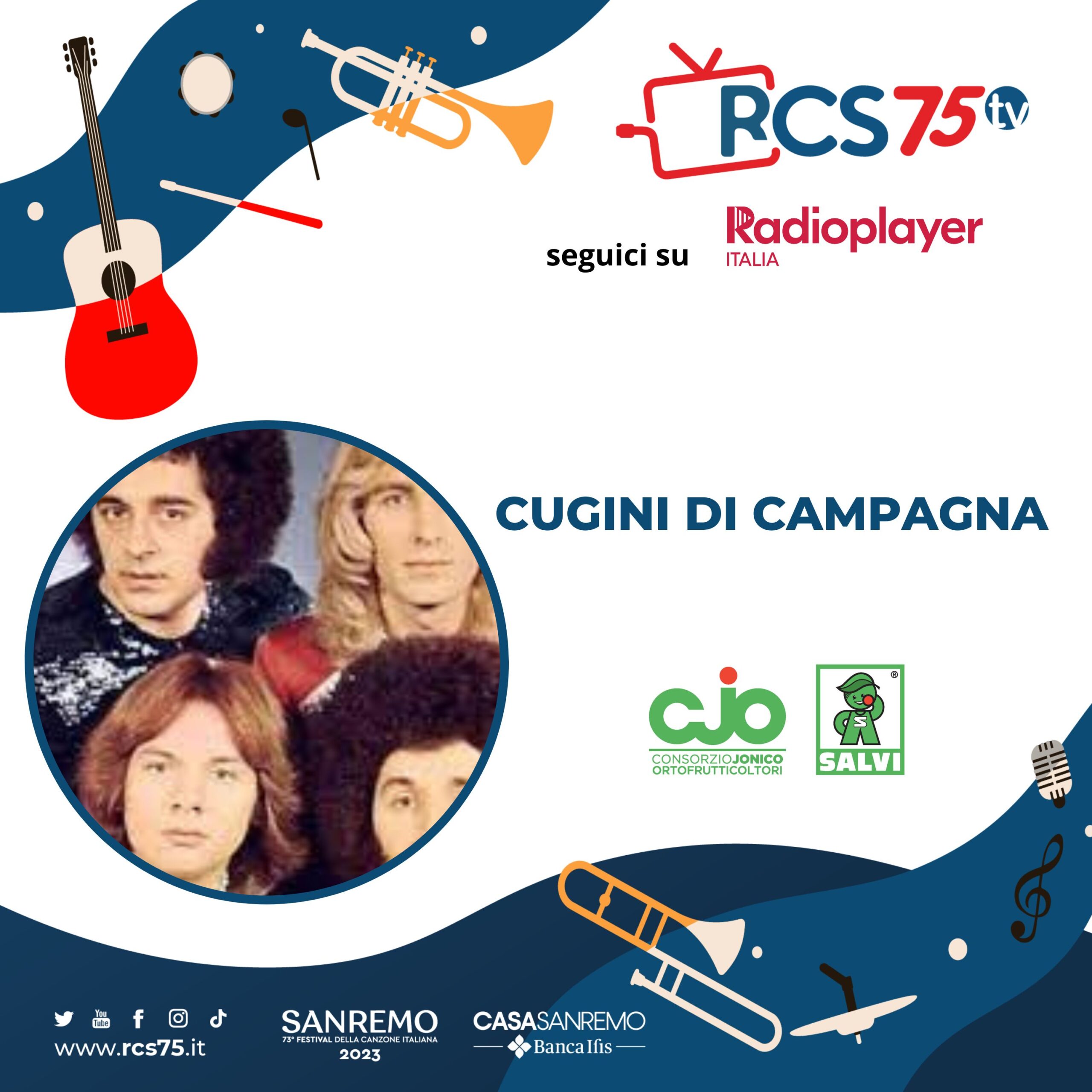 Cugini di Campagna: debutto al Festival di Sanremo 2023 - RCS75