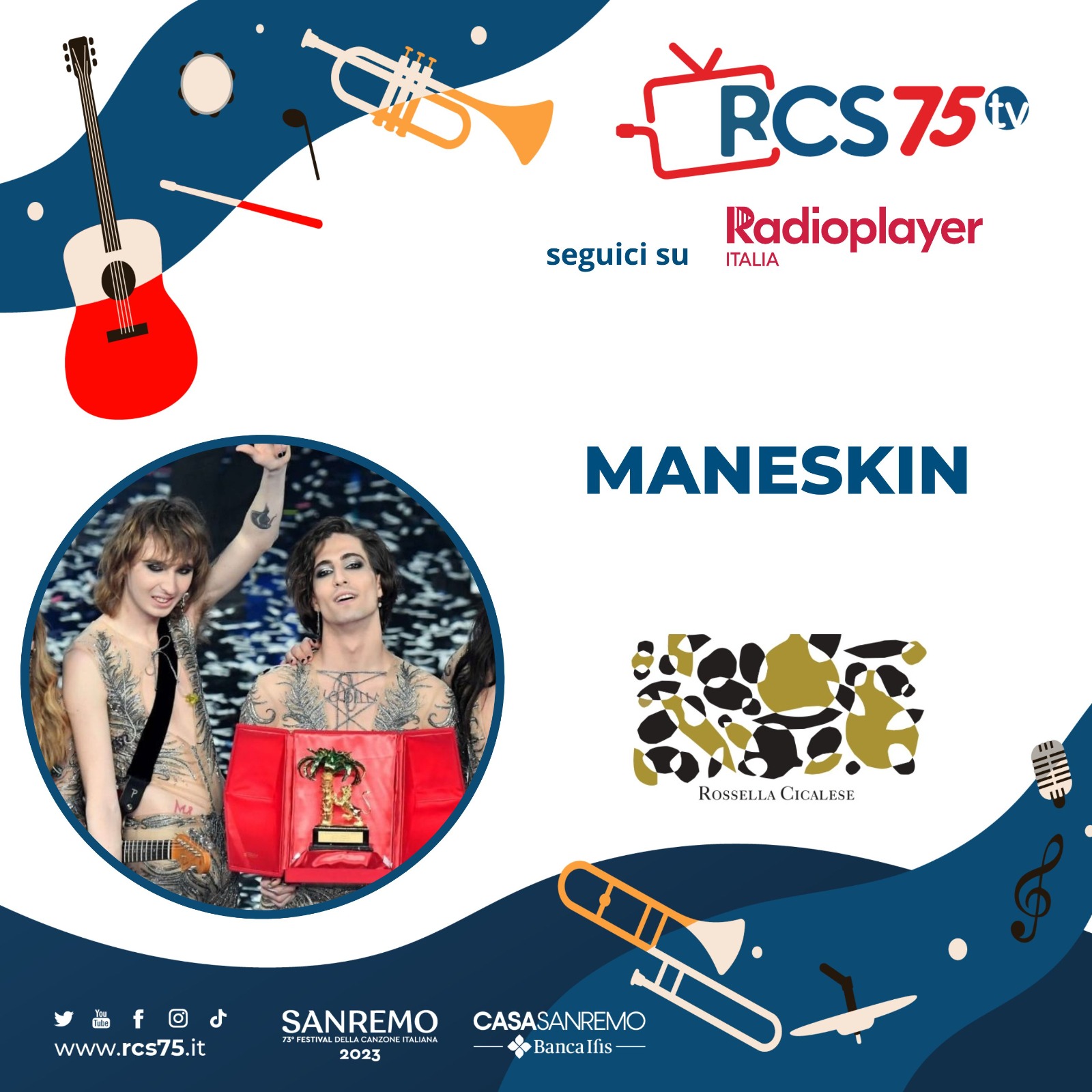 I Maneskin Ospiti Della Terza Serata Del Festival Di Sanremo 2023 Rcs75
