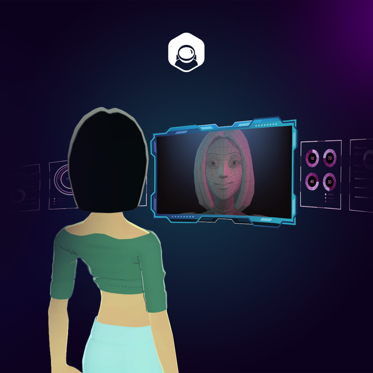 Mondo virtuale e intelligenza artificiale: il nuovo AI metaverse di Coderblock - RCS75