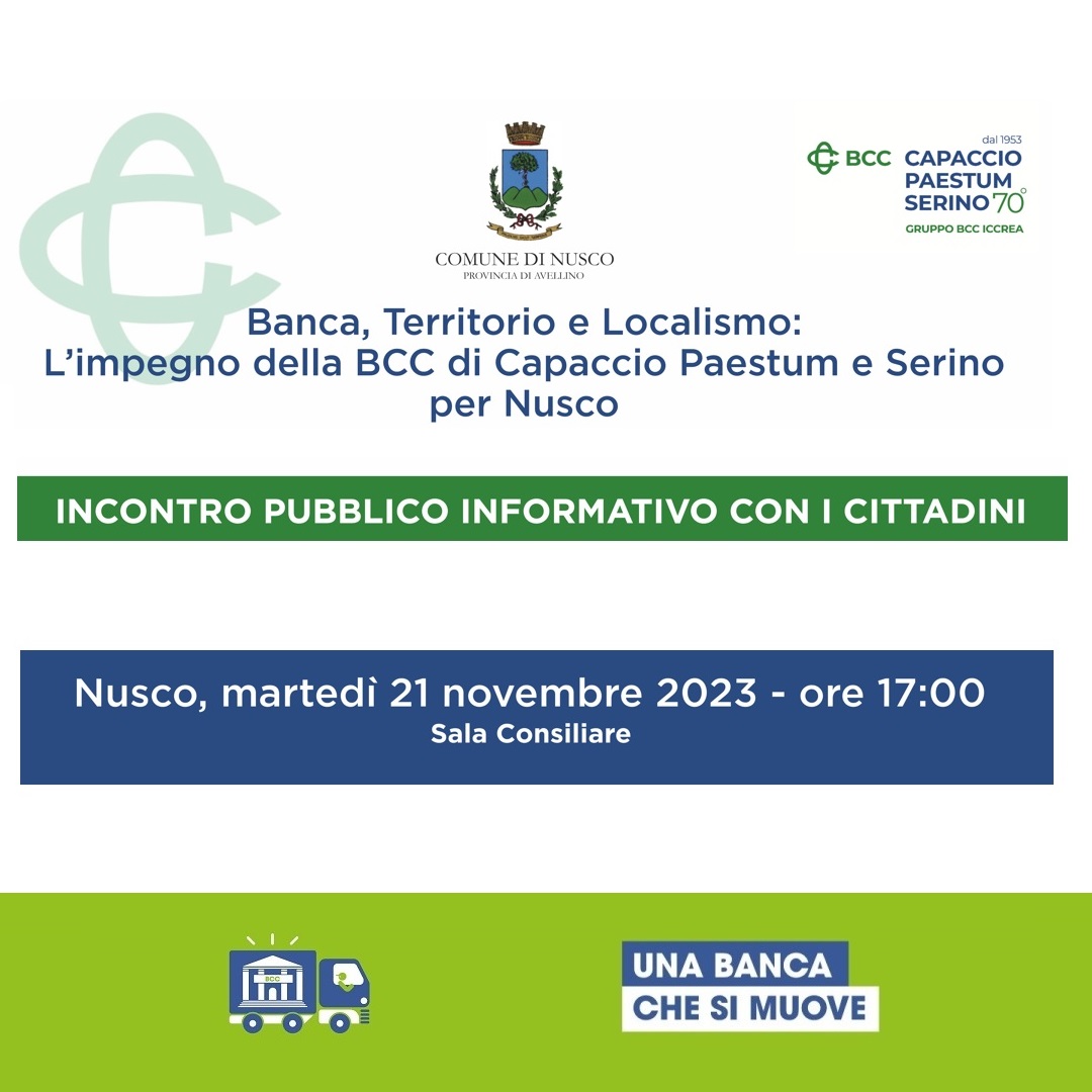 Banca, Territorio e Localismo: l’impegno della BCC di Capaccio Paestum ...