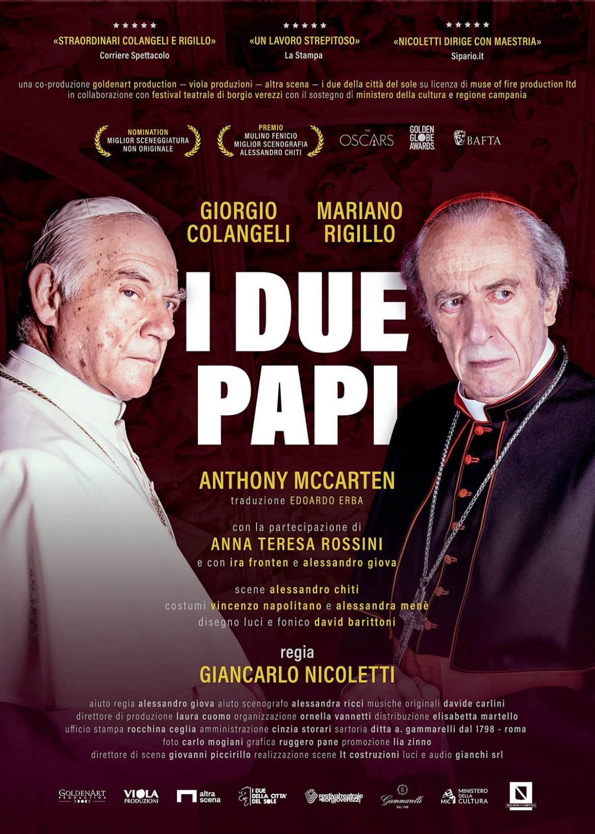 I due papi. Giorgio Colangeli e Mariano Rigillo al Giuffrè con uno ...